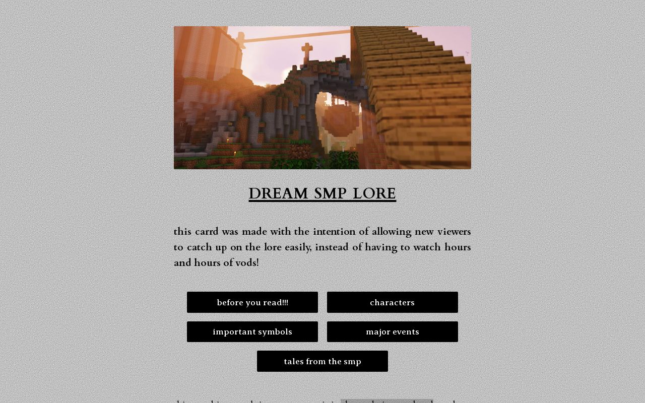 dream smp lore